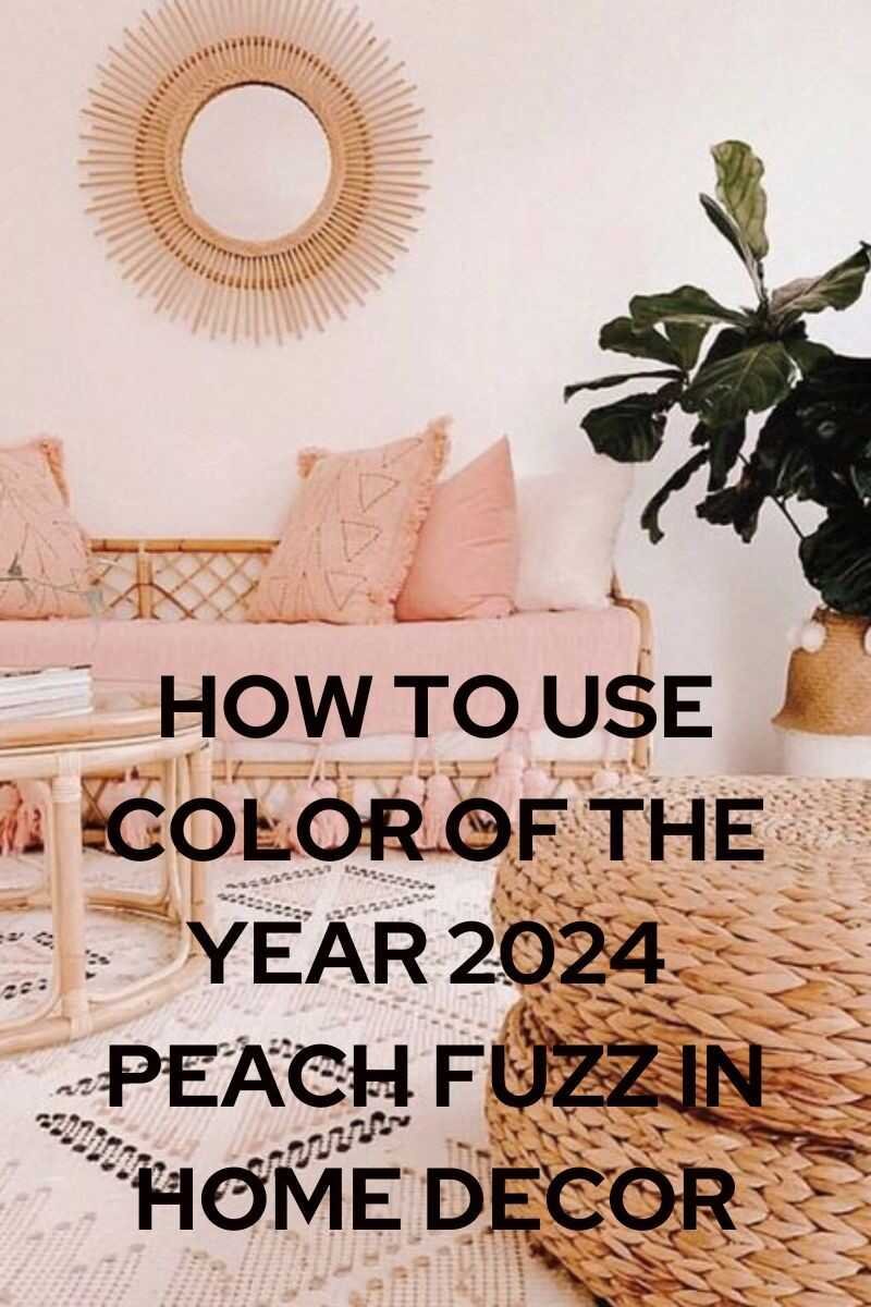 Color of 2024 PEACH FUZZ-PANTONE 13-1023 - Home Furnishing | Decor ...